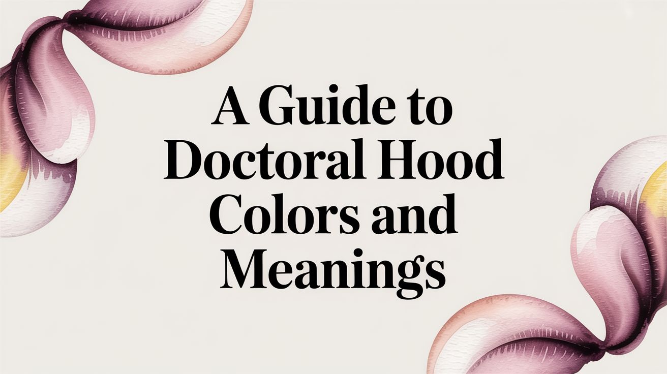 A Guide to Doctoral Hood Colors and Meanings – Gradshop