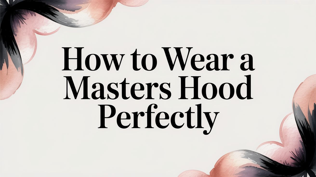 How to Wear a Masters Hood Perfectly – Gradshop
