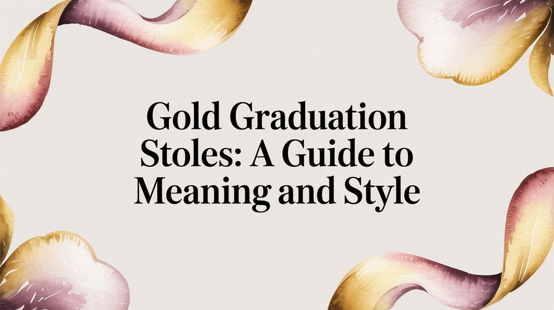 Gold Graduation Stoles: A Guide to Meaning and Style – Gradshop