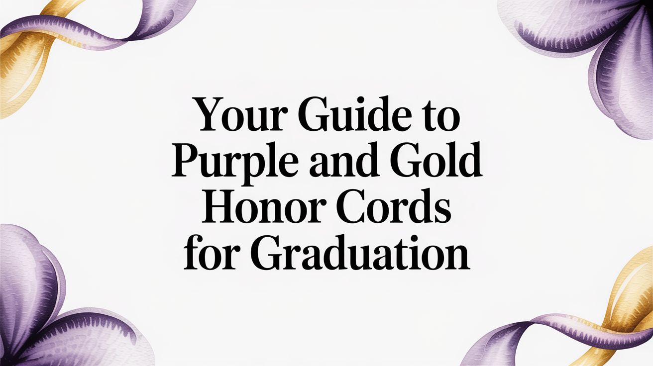 Your Guide to Purple and Gold Honor Cords for Graduation – Gradshop