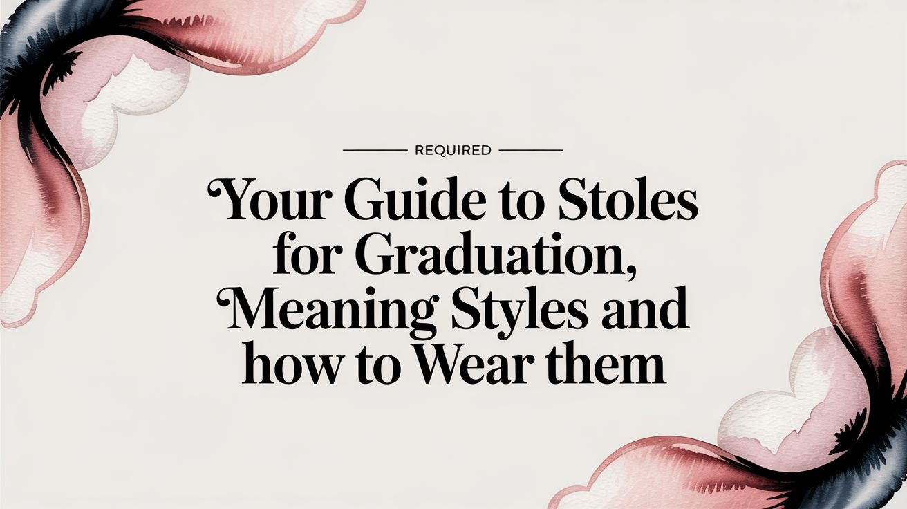 Your Guide to Stoles for Graduation: Meaning, Styles, and How to Wear ...