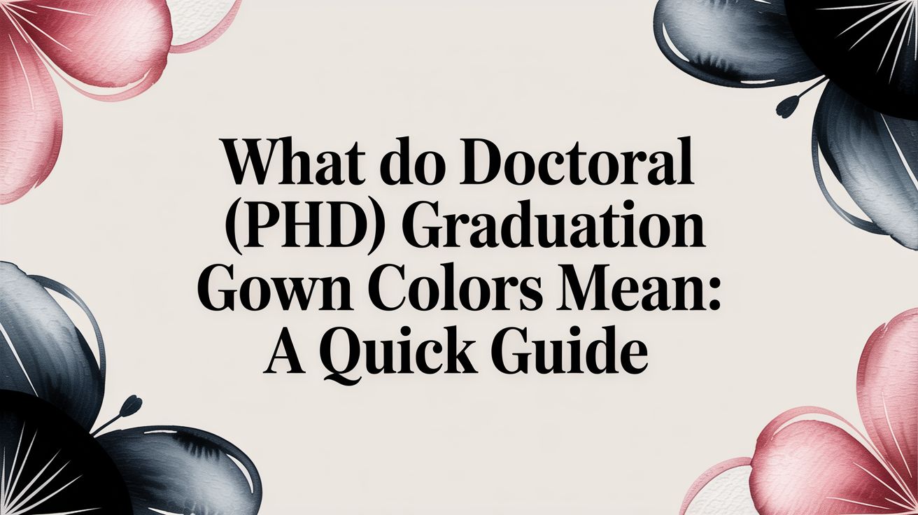 What Do Doctoral (PhD) Graduation Gown Colors Mean: A Quick Guide ...