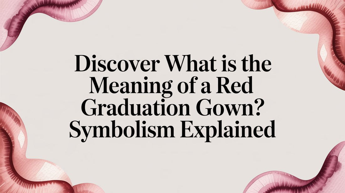 Discover what is the meaning of a red graduation gown? Symbolism expla ...