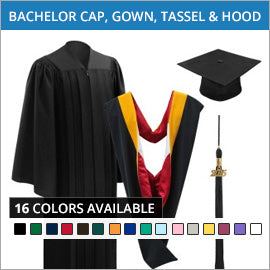 Bachelors Degree Cap, Gown & Hood Packages, Academic Regalia – Gradshop