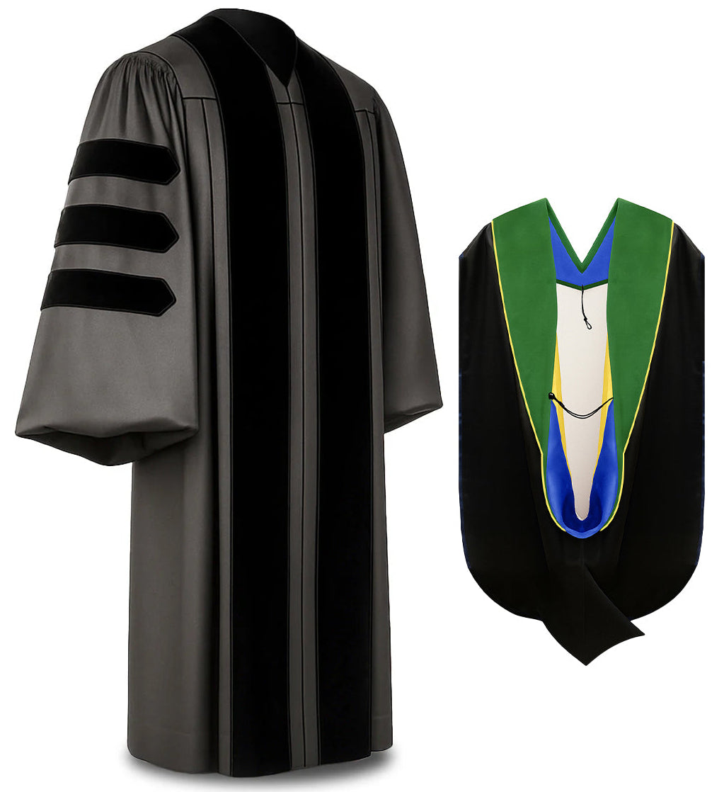 Deluxe Doctoral Academic Gown & Hood Package – Gradshop