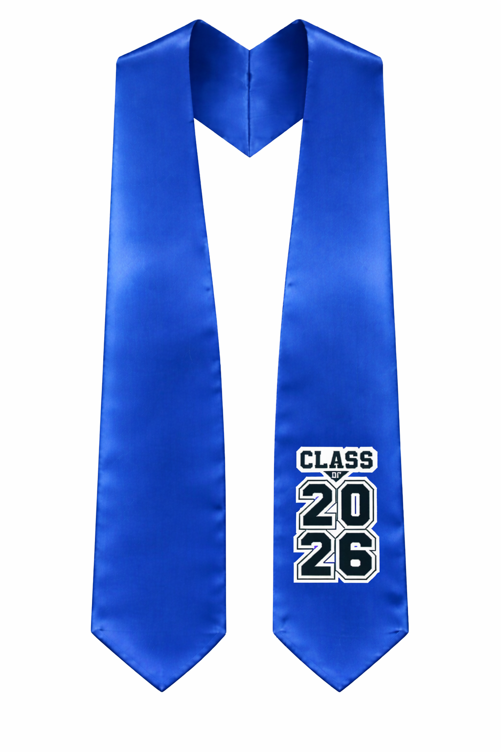Royal Blue "Class of 2025/2026" Graduation Stole – Gradshop