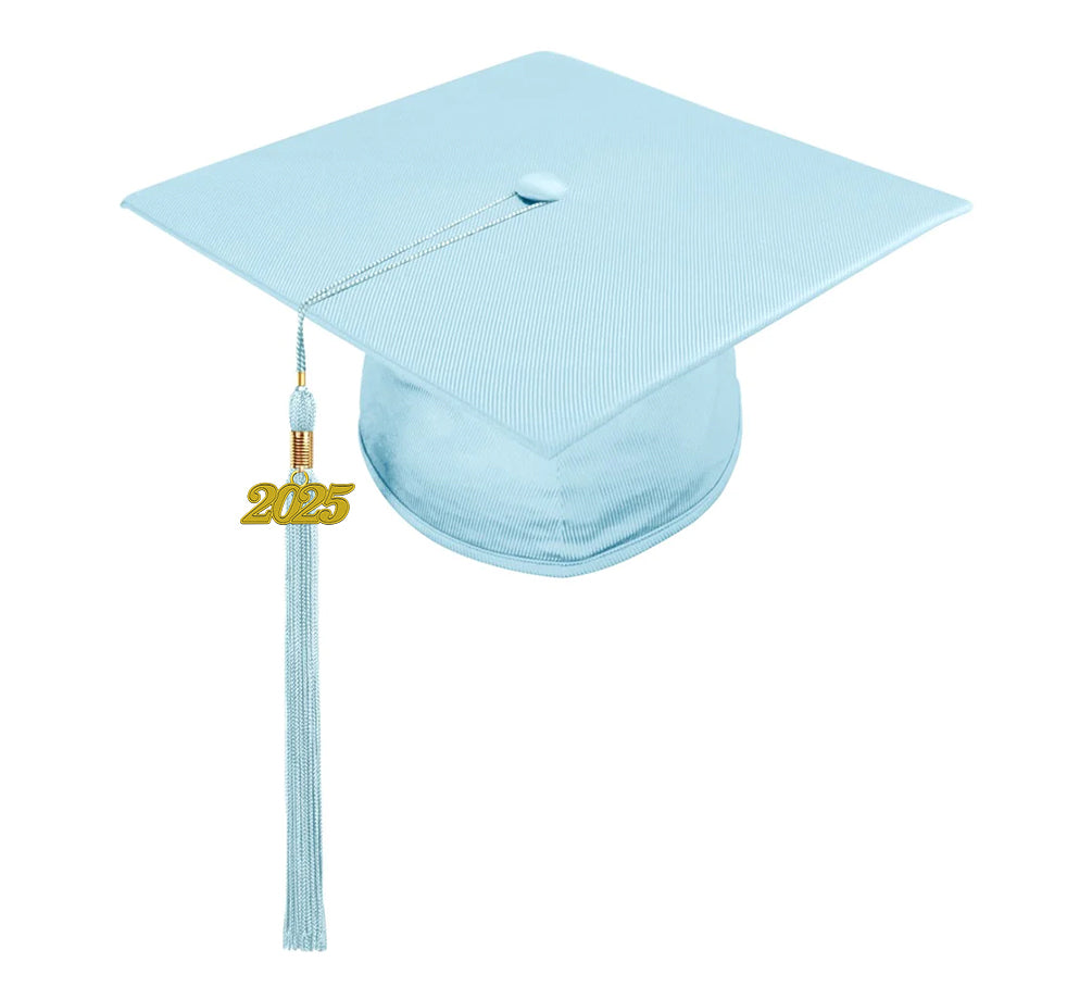 Shiny Light Blue High School Cap & Gown – Gradshop