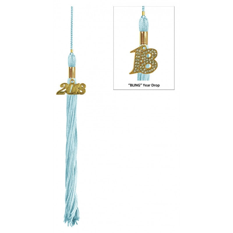 Shiny Light Blue High School Cap & Tassel – Gradshop